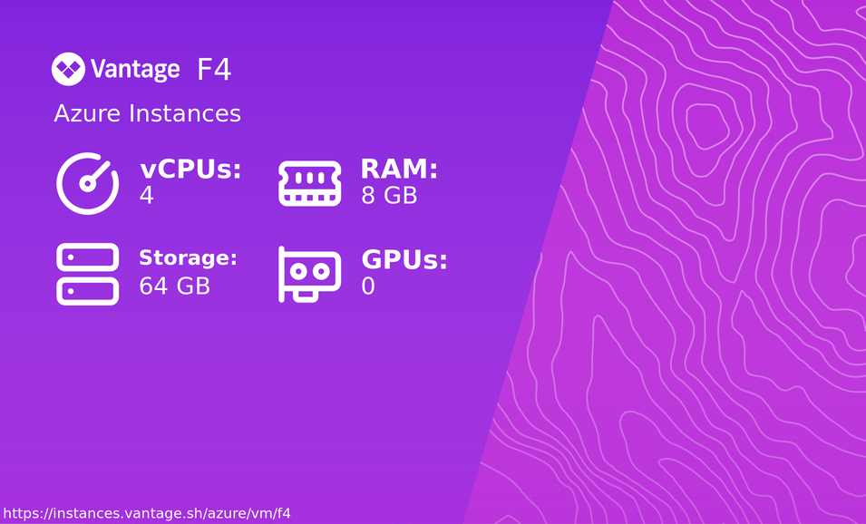 F4 pricing and specs - Vantage